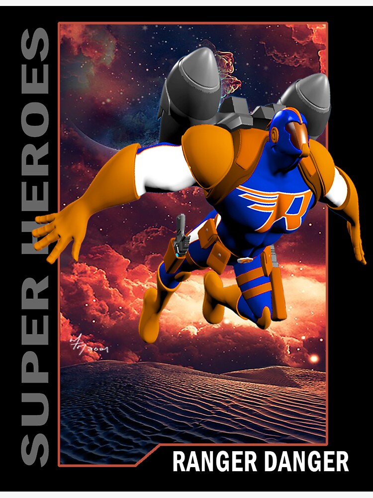 "Ranger Danger Card" Sticker for Sale by mike3d | Redbubble