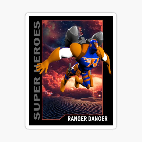 "Ranger Danger Card" Sticker for Sale by mike3d | Redbubble
