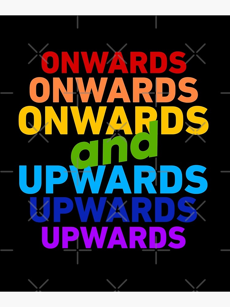 "onwards and upwards.rainbow colors" Poster for Sale by efenem | Redbubble