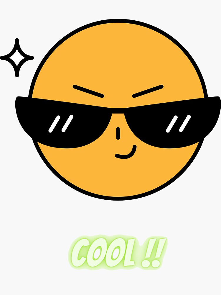 "Feeling cool?" Sticker for Sale by Sukunapp | Redbubble