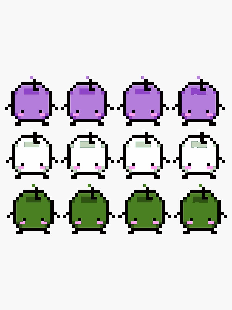 "Genderqueer Junimo Sprites" Sticker for Sale by MangoMomma27 | Redbubble