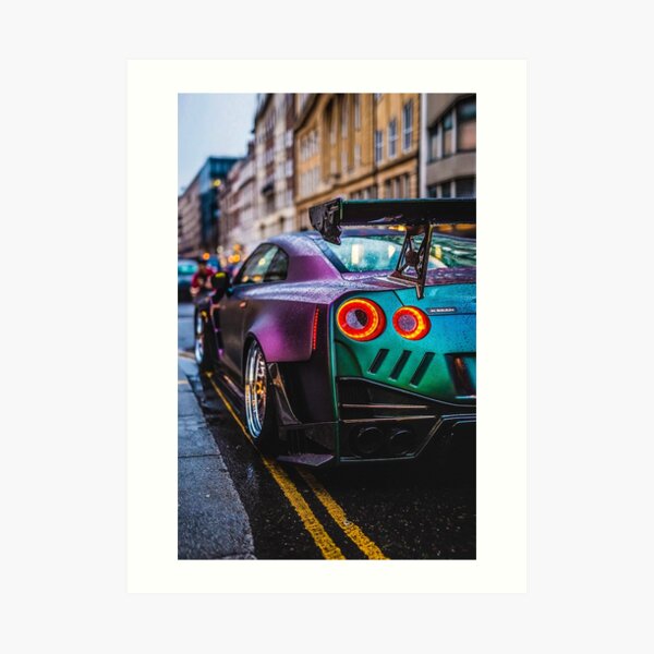 "Nissan Skyline GT-R R35 JDM 90s japanese custom car" Art Print for ...