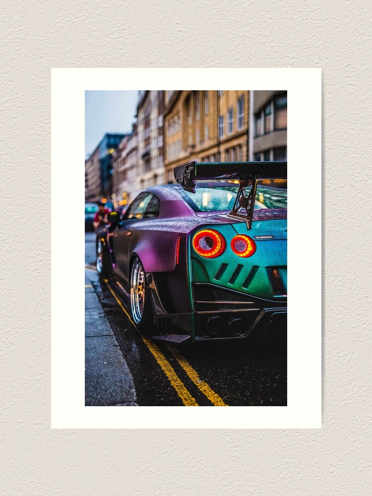 "Nissan Skyline GT-R R35 JDM 90s japanese custom car" Art Print for ...