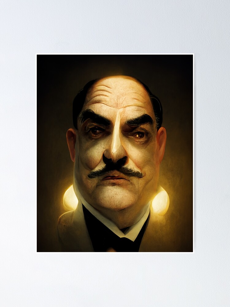 "Hercule Poirot Digital Portrait" Poster for Sale by JackDerryArt ...