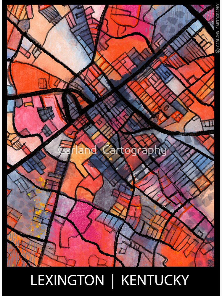 "Lexington, KY" Sticker for Sale by abstractmaps | Redbubble