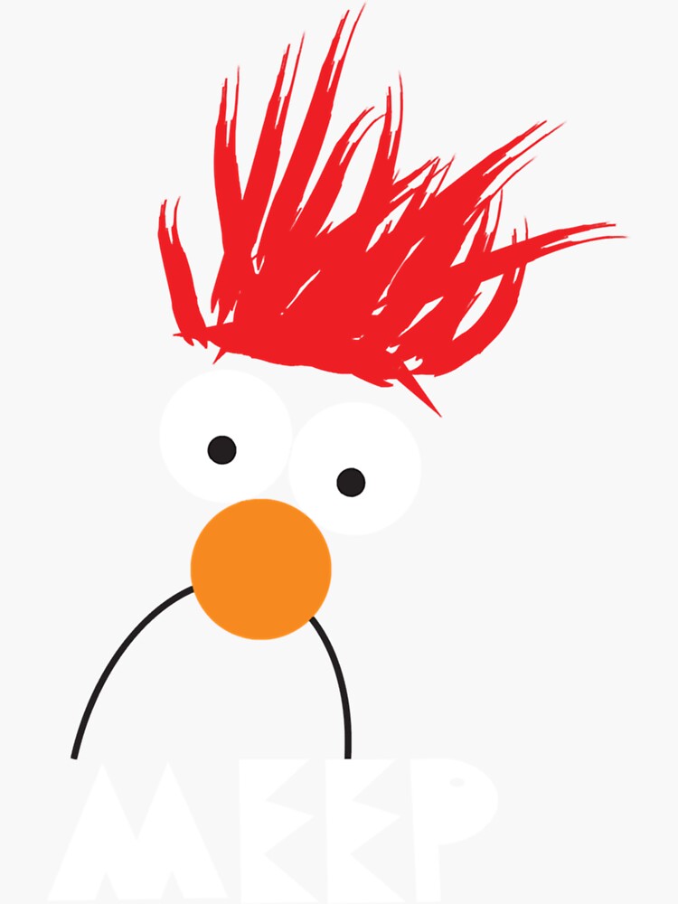 "Beaker MEEP " Sticker for Sale by PhilipGentry | Redbubble