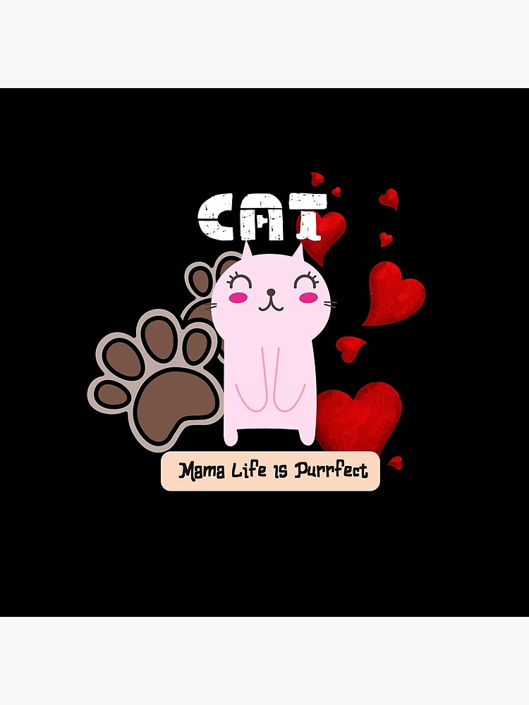 Purrfect Happy Cat Poster For Sale By Rerm Redbubble