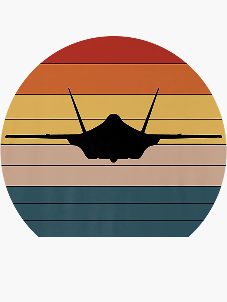 "US AIR FORCE RETRO F-22 VINTAGE USAF GIFT Premium " Sticker for Sale ...