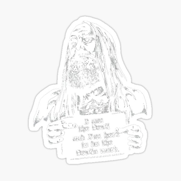 "Captain Spaulding" Sticker for Sale by kevinjaxonn | Redbubble