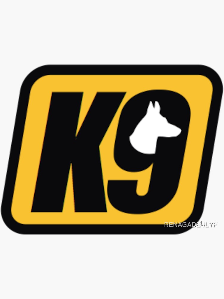 "K9 - logo" Sticker for Sale by RENAGADE4LYF | Redbubble