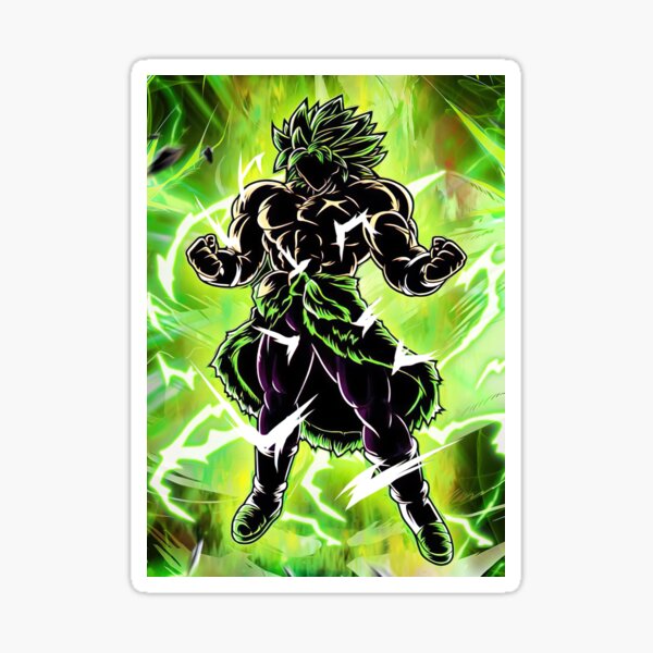 "Broly DBZ" Sticker for Sale by GregoryStea56 | Redbubble