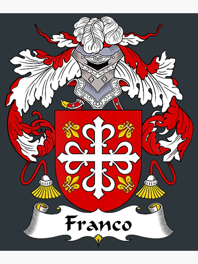 "Franco Coat Of Arms Family Cres" Poster for Sale by UriGin | Redbubble