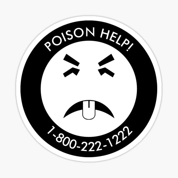 "Mr. Yuck POISON HELP!" Sticker for Sale by RJB-Art | Redbubble