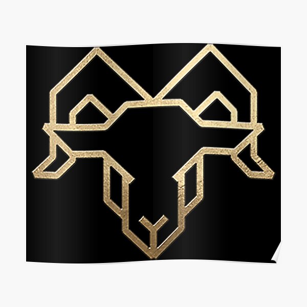 "goat Logo" Poster for Sale by MoanaTui | Redbubble