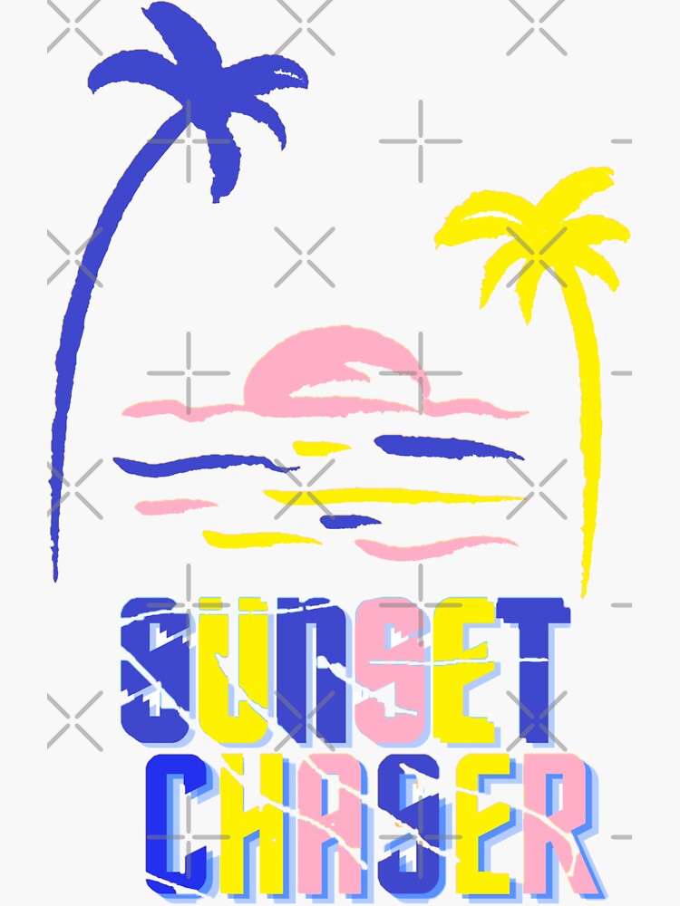 "Sunset Chaser" Sticker for Sale by bengtsgroup | Redbubble