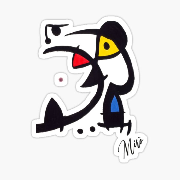 "Mirò" Sticker for Sale by LeonGreend | Redbubble