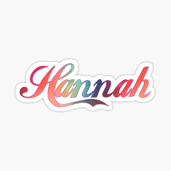 "Hannah" Sticker for Sale by Reinrab | Redbubble