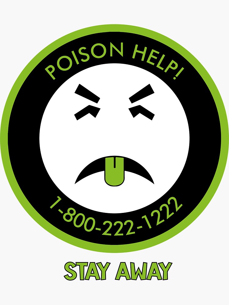 "Mr. Yuck Means No! POISON HELP " Sticker for Sale by RJB-Art | Redbubble