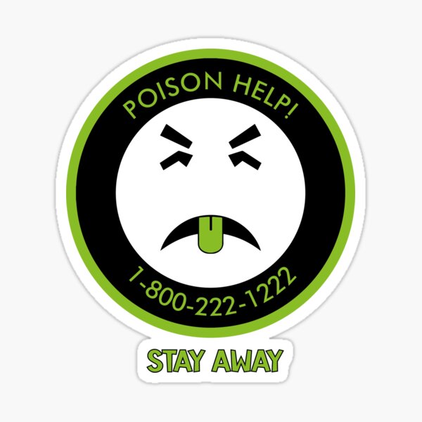 "Mr. Yuck Means No! POISON HELP " Sticker for Sale by RJB-Art | Redbubble