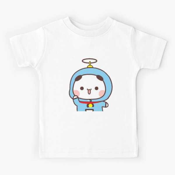 "Cute Bubu Is Cosplaying Doraemon" Kids T-Shirt by gingersweet | Redbubble