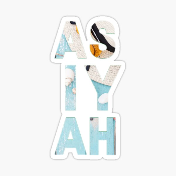 "Asiyah Name" Sticker for Sale by HijabieUkhty | Redbubble