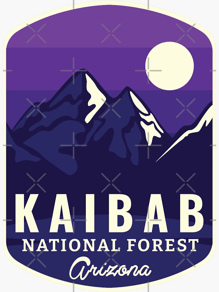 "Kaibab national forest Arizona mountain hiking " Sticker for Sale by ...