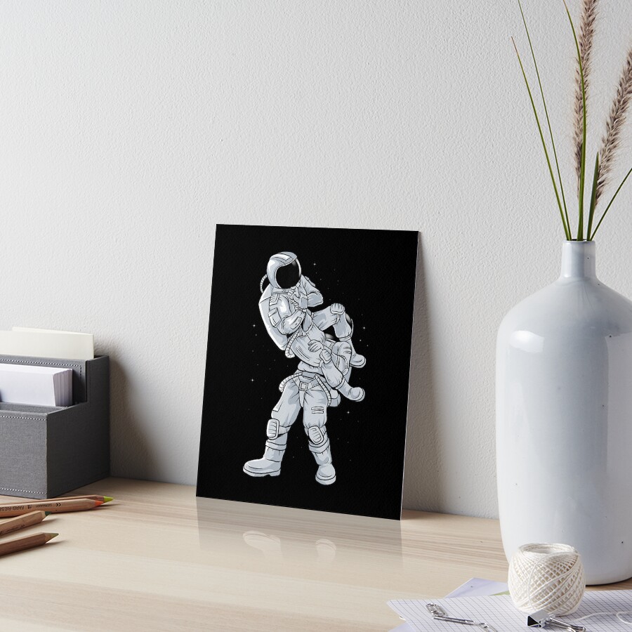 "Galaxy Bjj Astronaut Flying Armbar Jiu-Jitsu" Art Board Print for Sale by AmidaHook | Redbubble