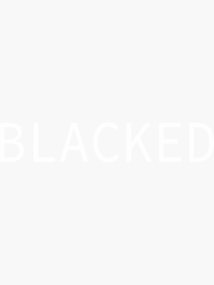 "Blacked - adult - raw - Fitted Scoop Classic " Sticker for Sale by ...