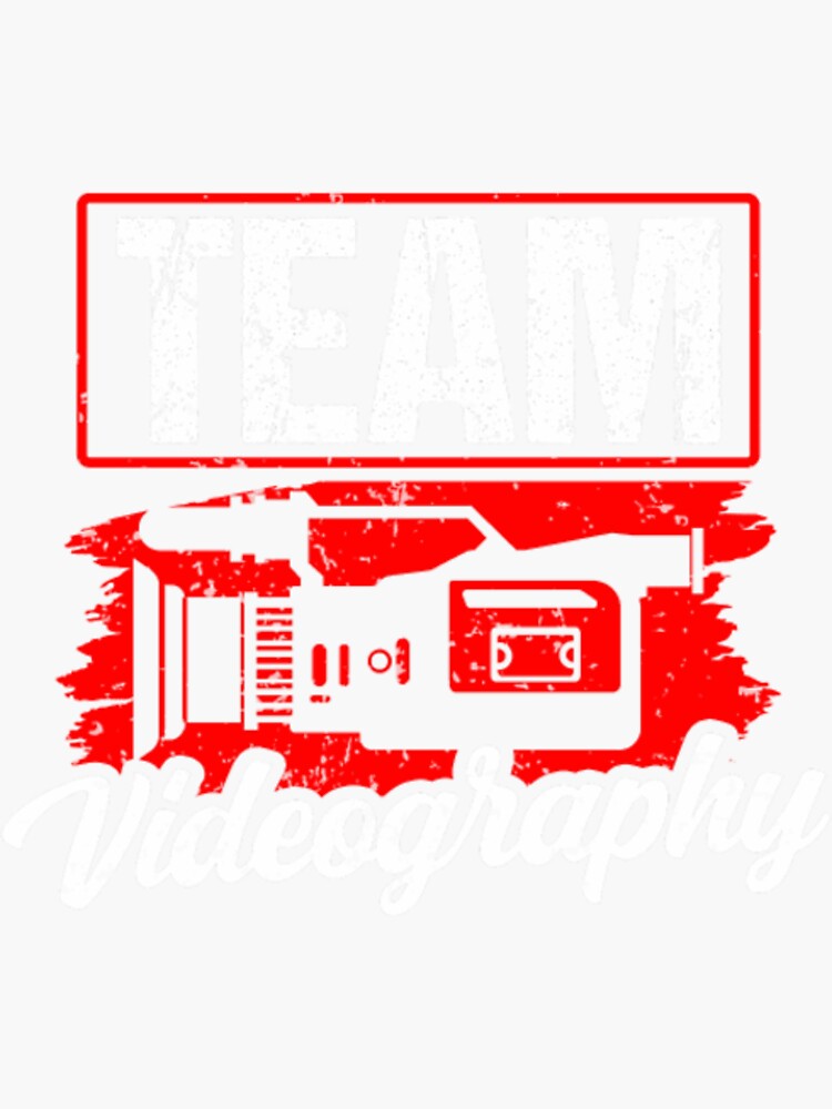 "Team Videography Editing Video Editor Film Movie" Sticker for Sale by ...