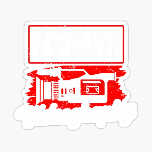 "Team Videography Editing Video Editor Film Movie" Sticker for Sale by ...