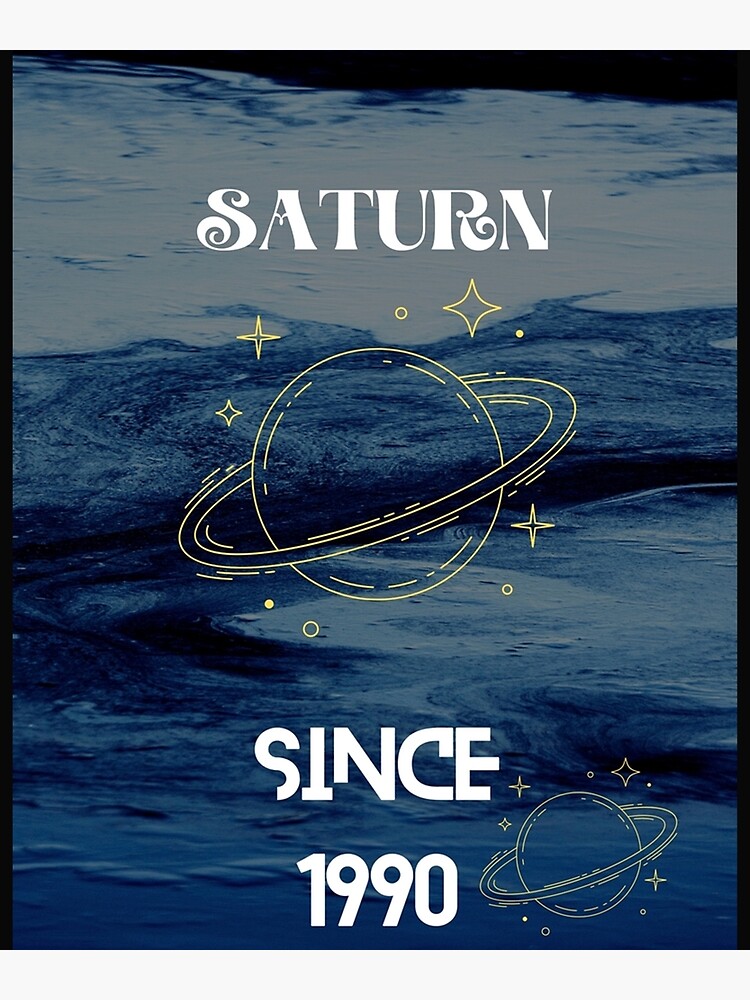 "saturn since 1990 Graphic" Poster for Sale by RIP-NeilPeart | Redbubble