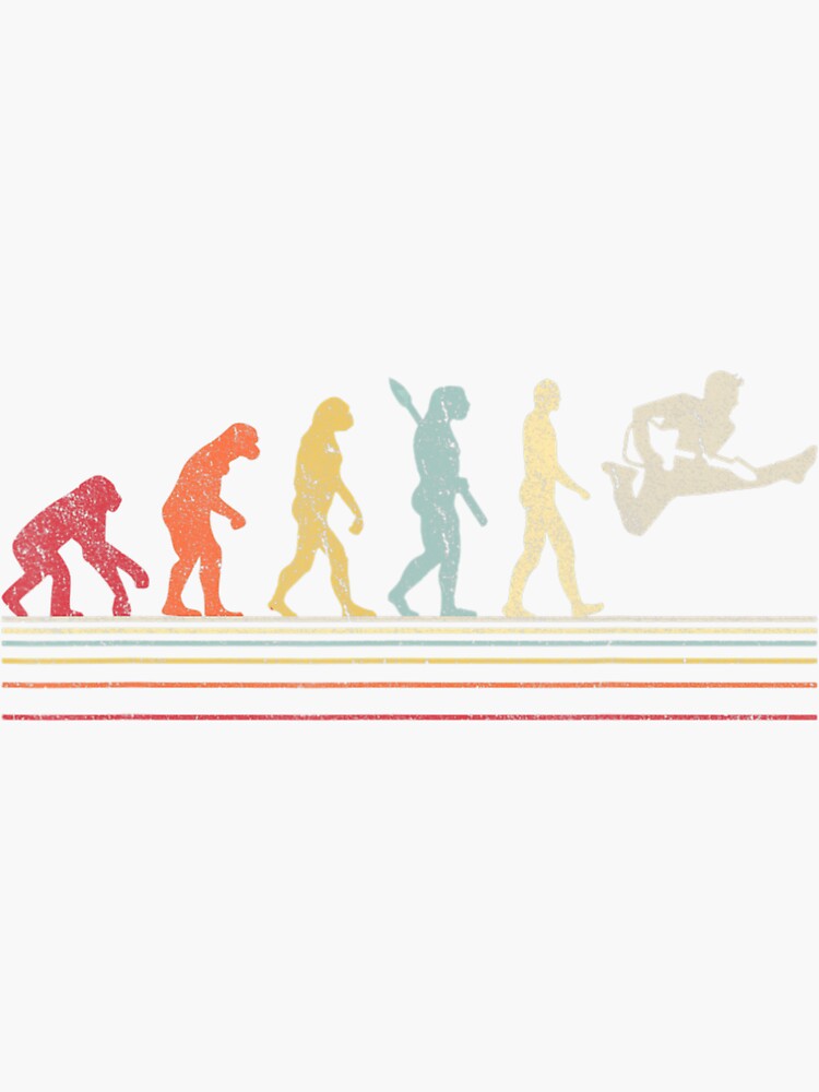 "Guitar Retro Vintage Evolution Of Man" Sticker for Sale by TatsueKisa ...