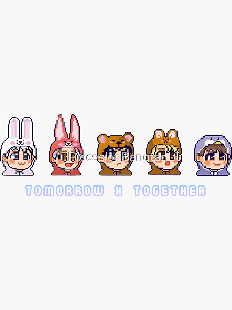 "TXT TO DO characters" Sticker for Sale by add1pcthappy | Redbubble