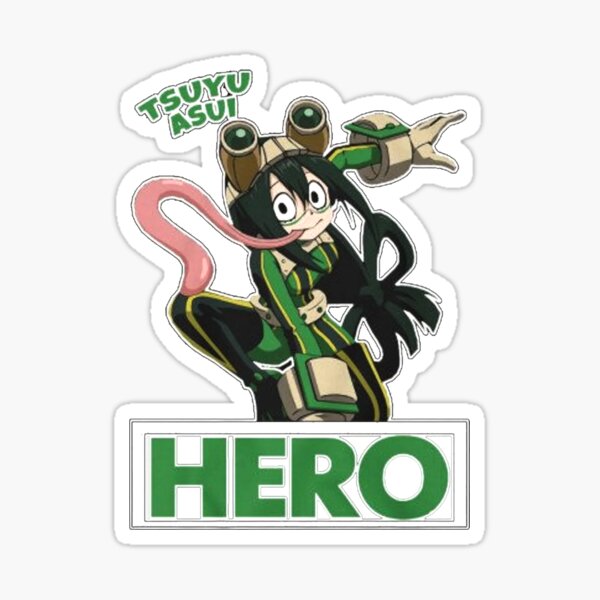 "Asui Tsuyu anime" Sticker for Sale by DoDuyen282 | Redbubble