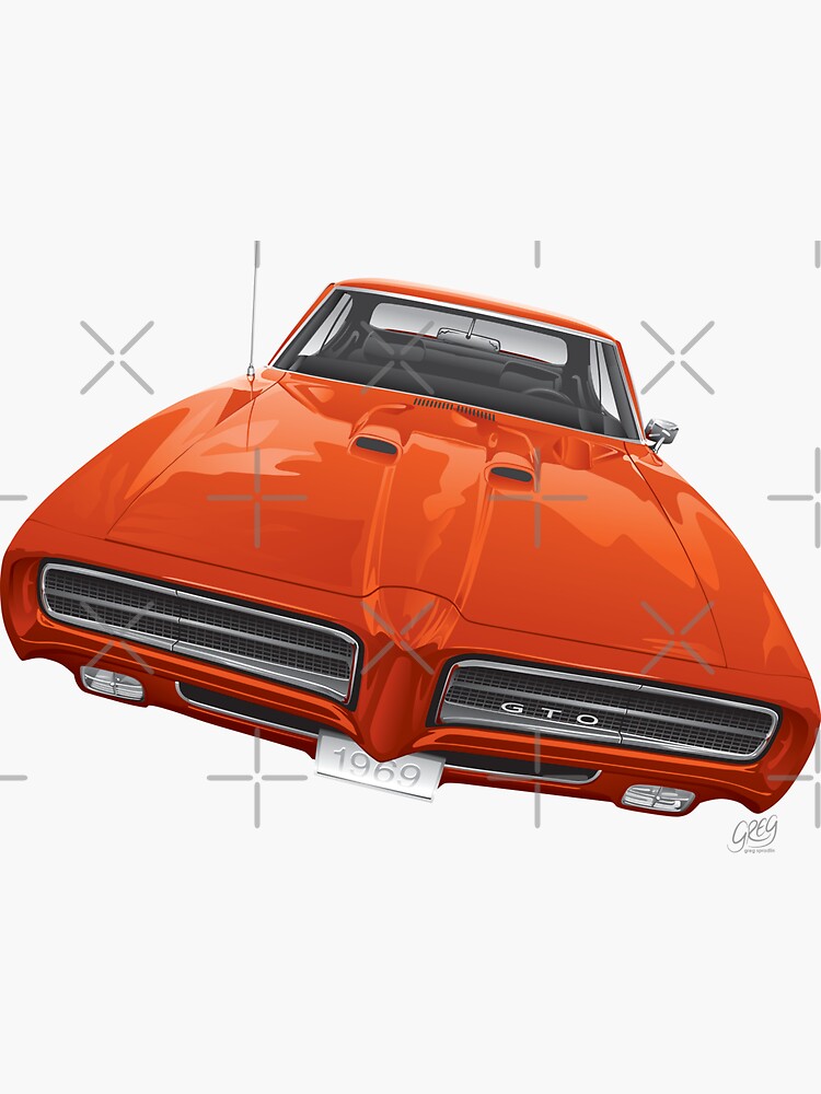 "1969 GTO Judge" Sticker for Sale by gregspradlin | Redbubble