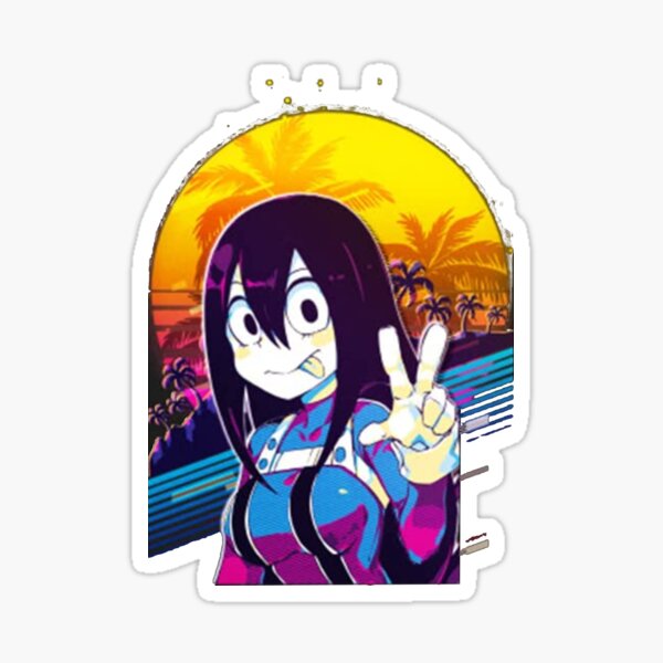 "Asui Tsuyu my hero academia art" Sticker for Sale by DoDuyen282 ...