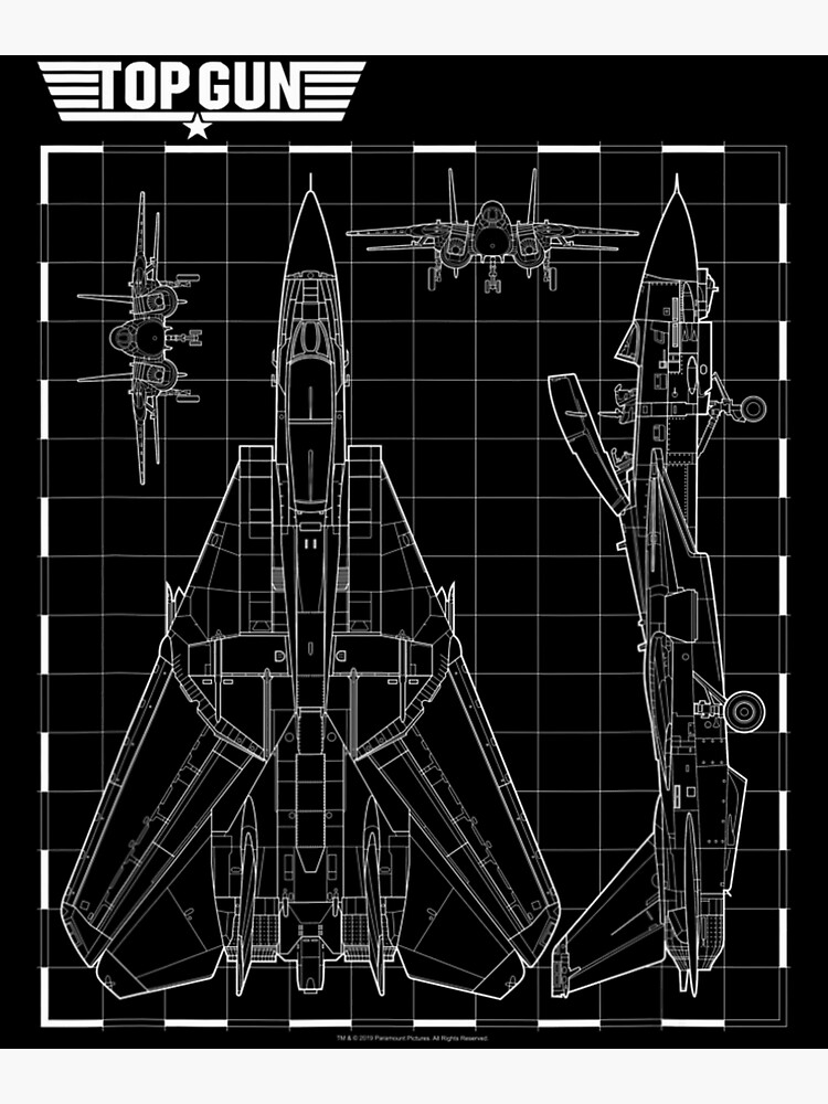 "Top Gun Schematic" Poster for Sale by OppThu | Redbubble