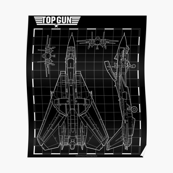 "Top Gun Schematic" Poster for Sale by OppThu | Redbubble