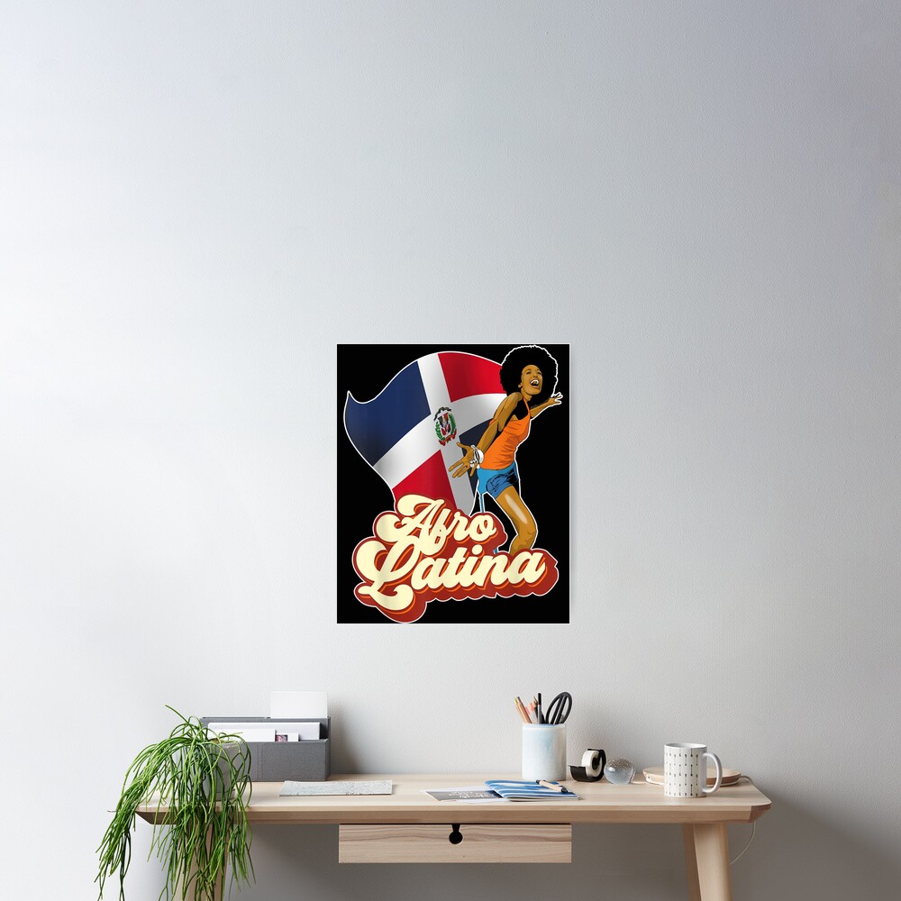 "Afro Latina Dominican Republic Flag" Poster for Sale by RichardMarkham ...