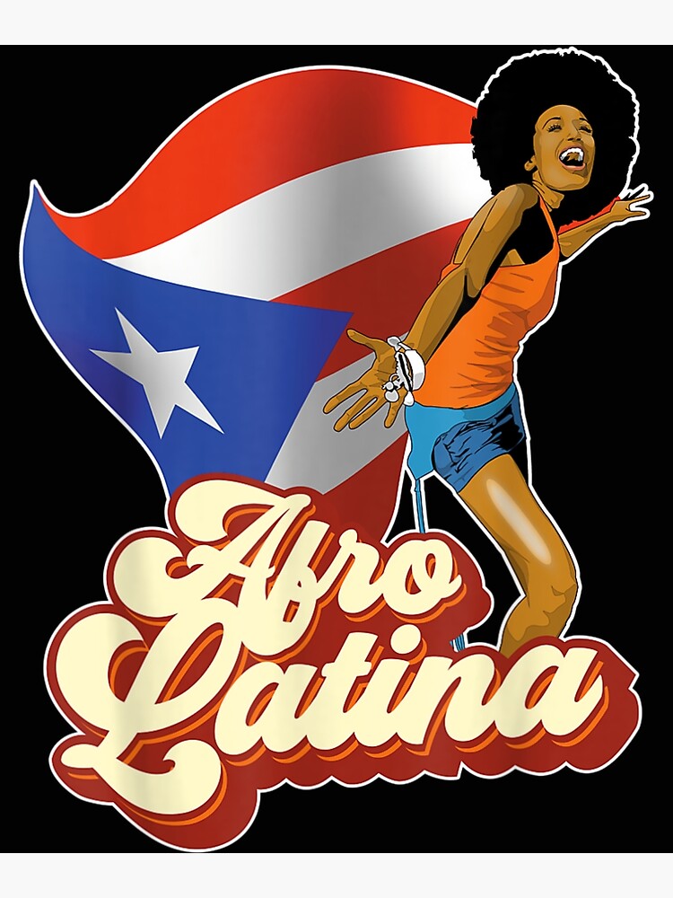 "Afro Latina Puerto Rican Flag" Poster for Sale by RichardMarkham ...