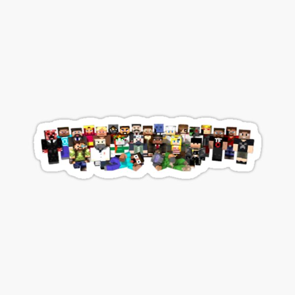 "Hermits Of Hermitcraft" Sticker for Sale by IchanChiko | Redbubble