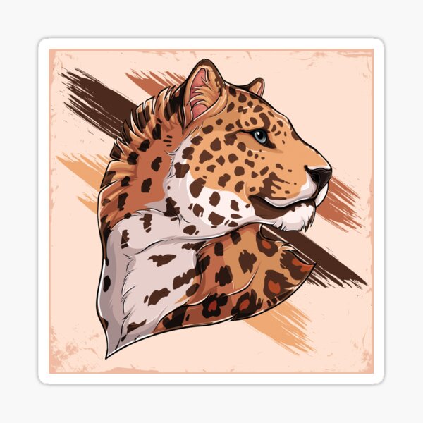"Leopard Art" Sticker for Sale by SMHub | Redbubble