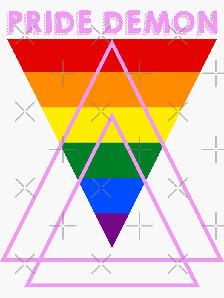 "Pride Demon Rainbow" Sticker for Sale by Westermark | Redbubble