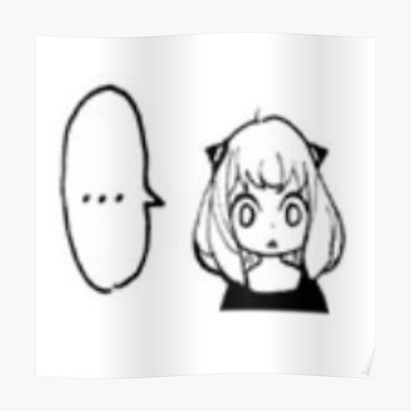 Blank Stare Anya Forger" Poster for Sale by MuscadineGV | Redbubble