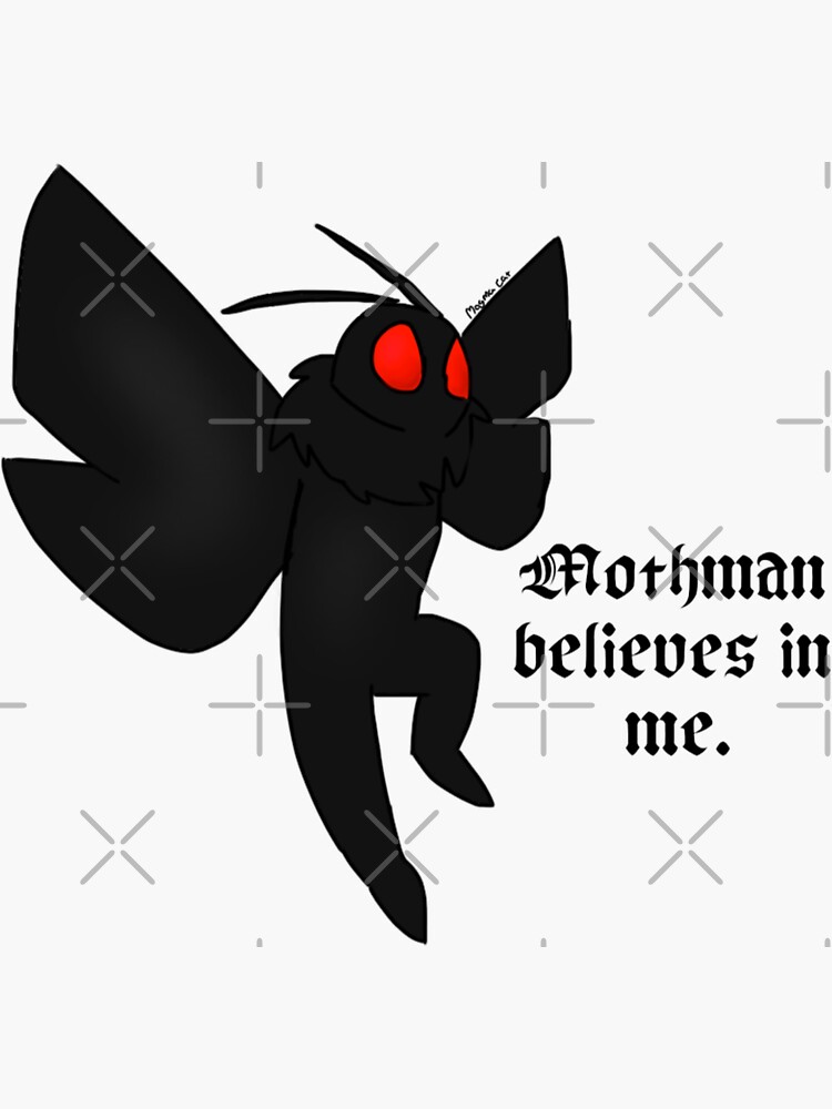 "Cute Mothman" Sticker for Sale by MagmaCat | Redbubble