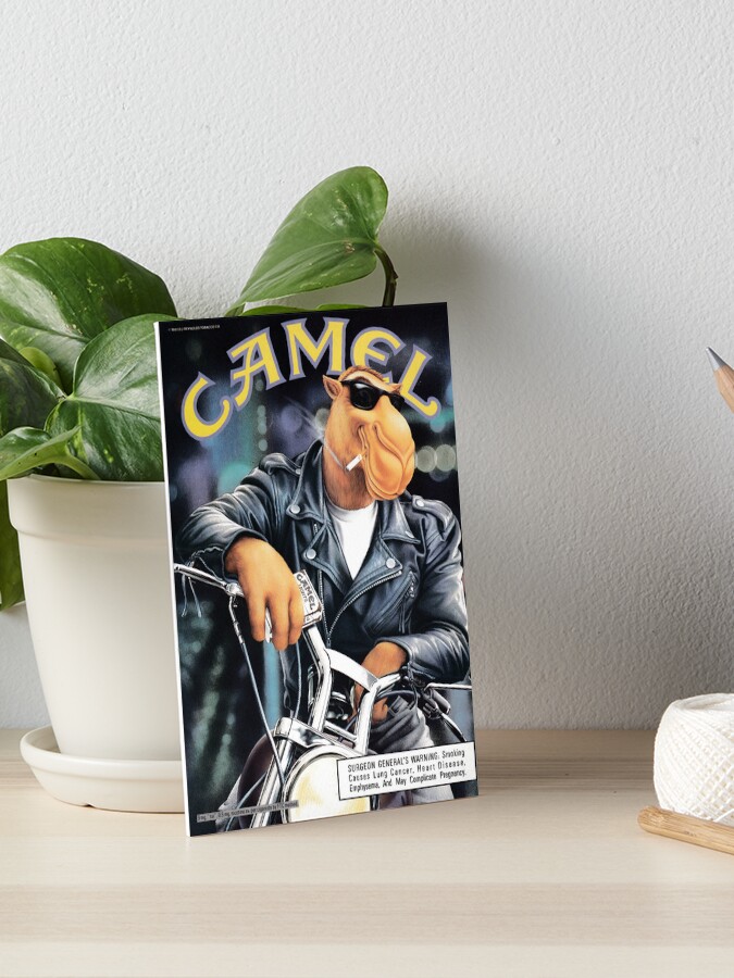 "Joe Camel Motorcycle" Art Board Print for Sale by tharsheblows | Redbubble