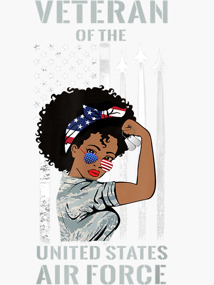 "Air Force Veteran Women, Funny USAF Women Gift, Female USAF" Sticker ...