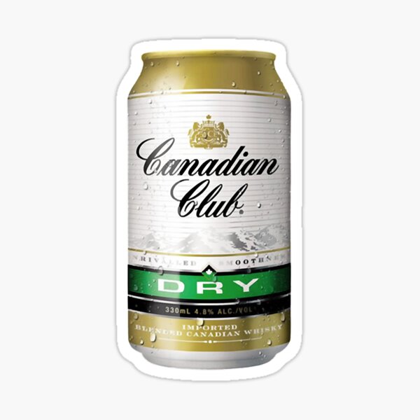 "canadian club dry" Sticker for Sale by AliciaJonesd | Redbubble