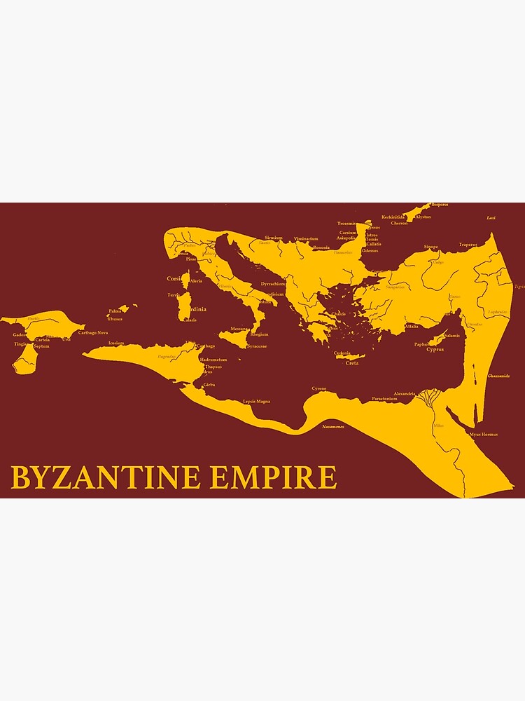 Byzantine Empire Map Premium Matte Vertical Poster sold by Isabel Lima ...