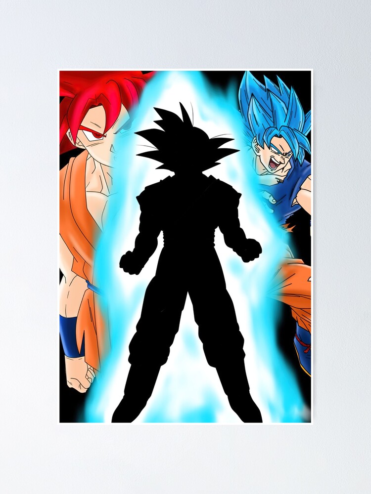 "Goku ssj God and Blue" Poster for Sale by JasonButki | Redbubble